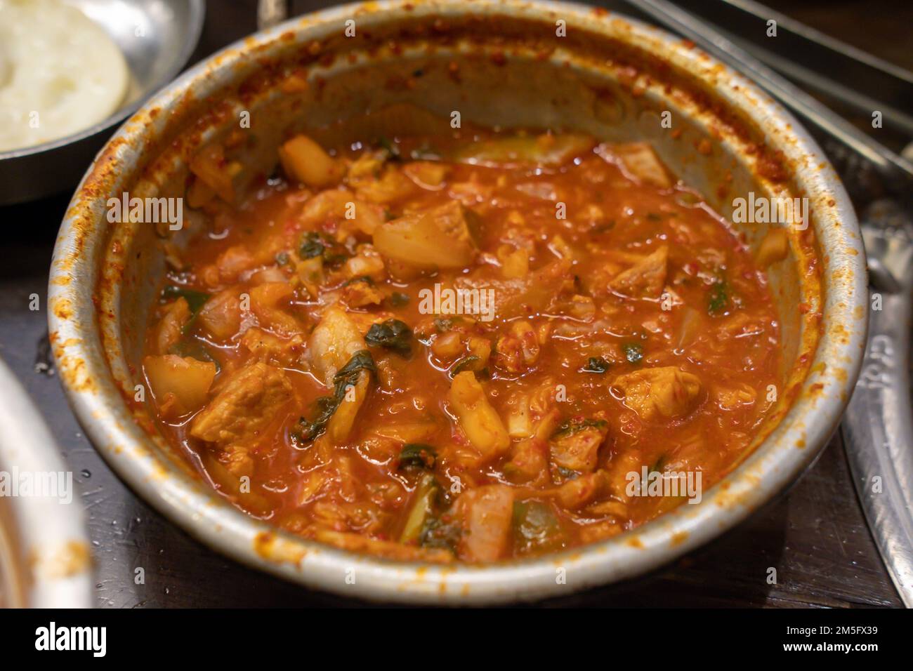 Korean spicy soft tofu soup hi-res stock photography and images - Alamy