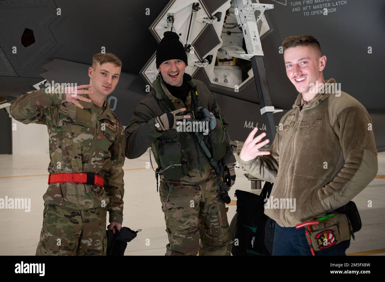 From left, U.S. Air Force Senior Airman Aleksandr Zenski, a 354th ...