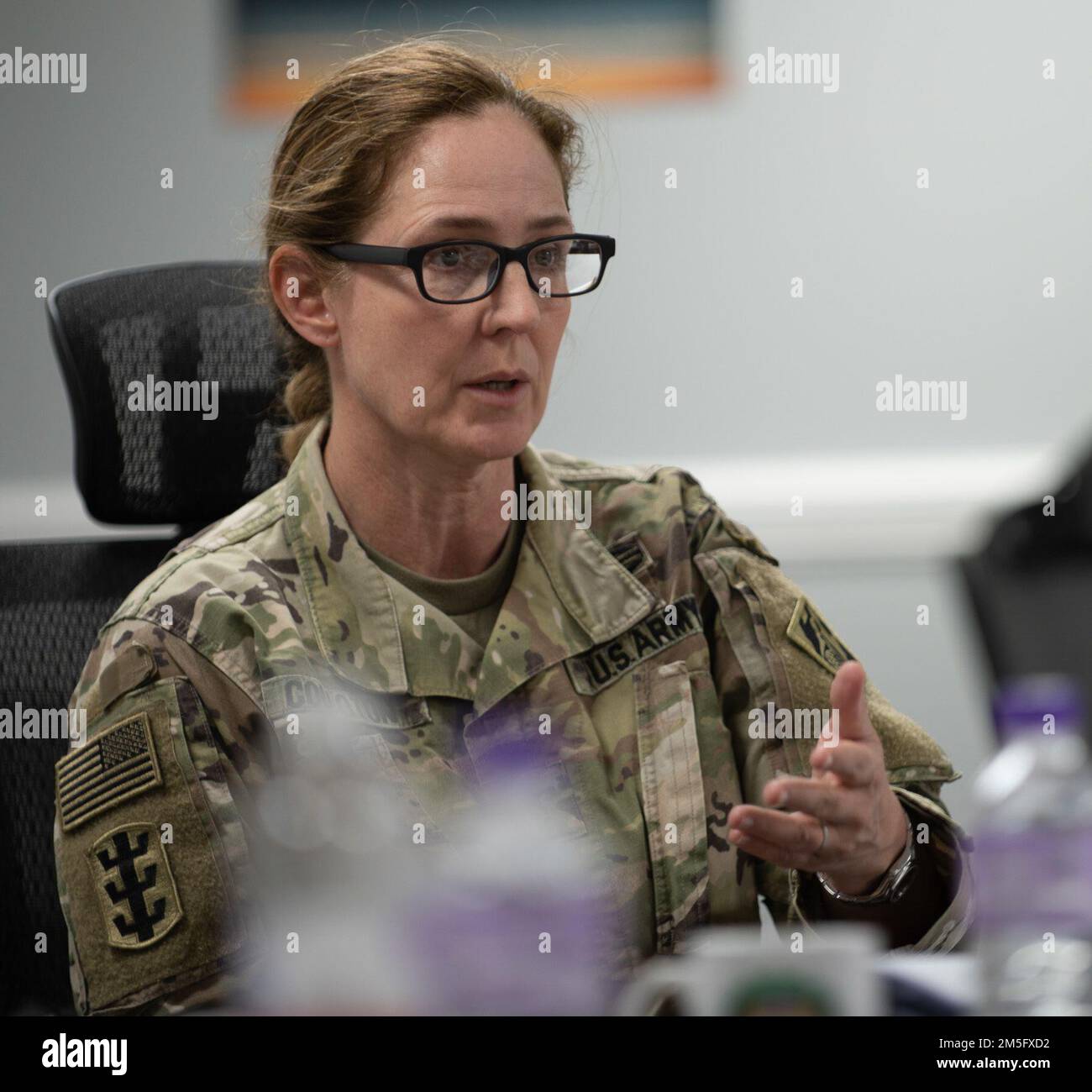 Maj. Gen. Kimberly Colloton, right, the U.S. Army Corps of Engineers ...