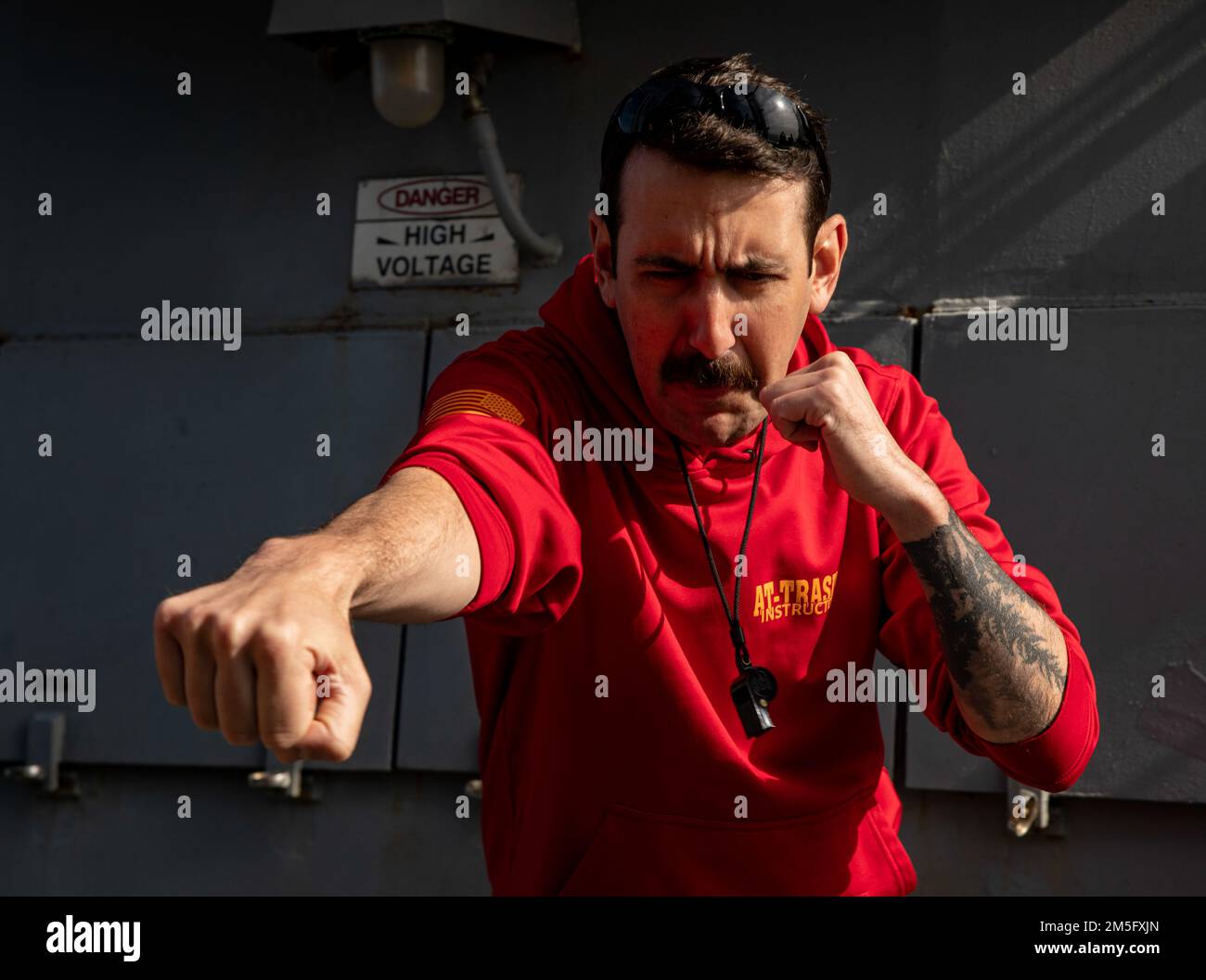 SOUTH CHINA SEA (March 15, 2022) Master-at-Arms 1st Class Joe Ramirez ...