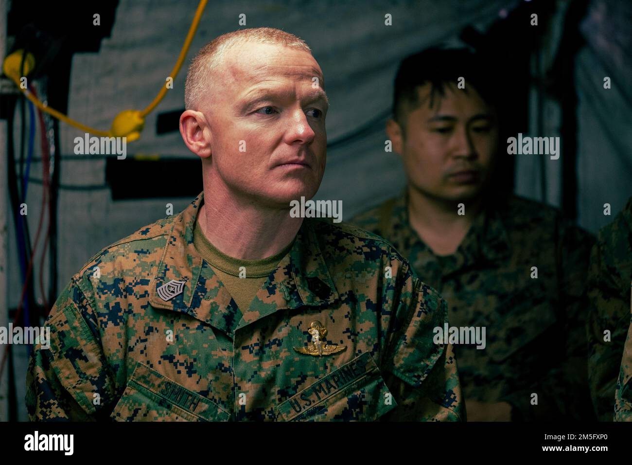 U.S. Marine Corps Sgt. Maj. Joshua J. Smith, the senior enlisted ...