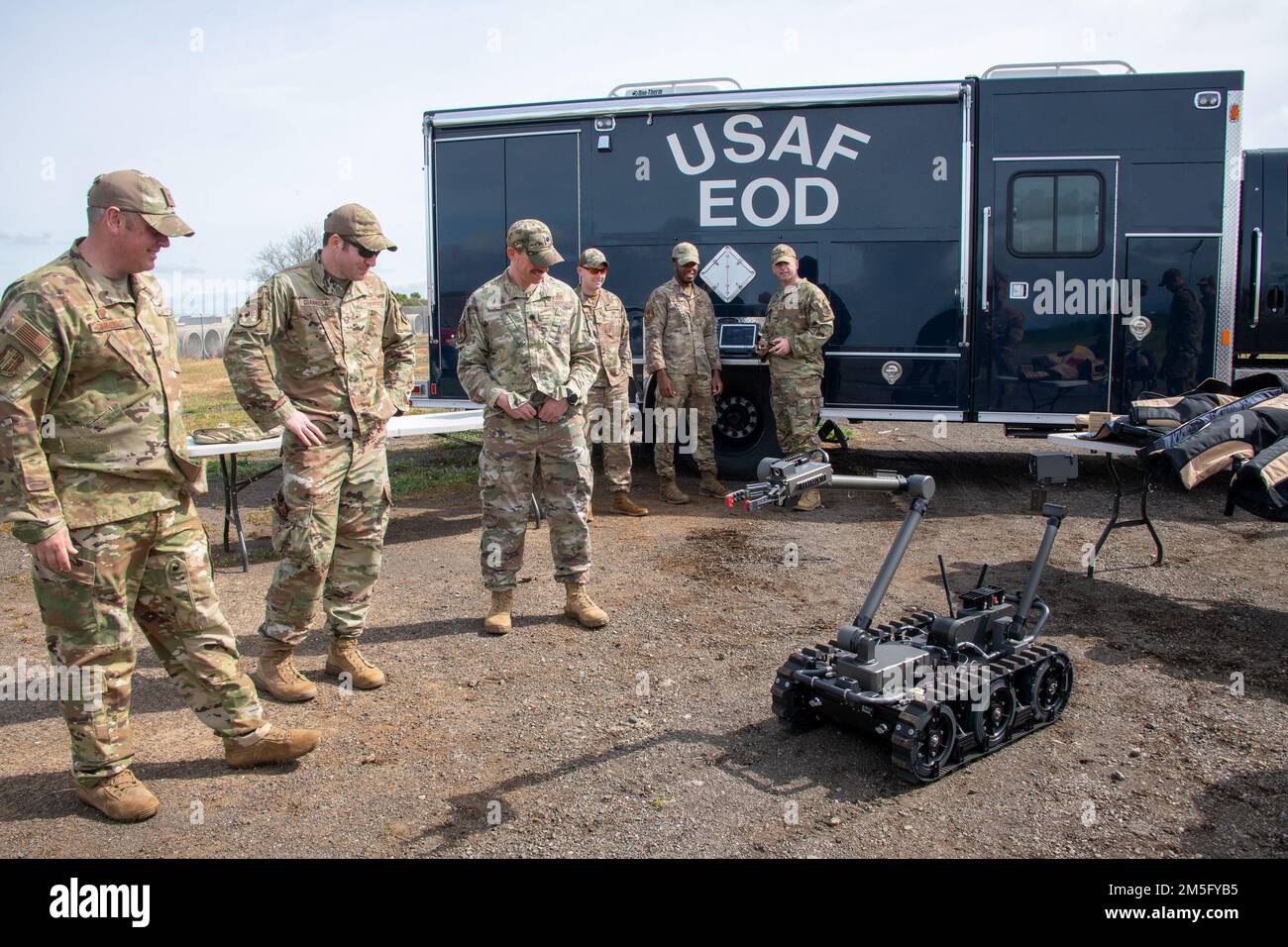 U.S. Air Force Col. Corey Simmons, left, 60th Air Mobility Wing ...