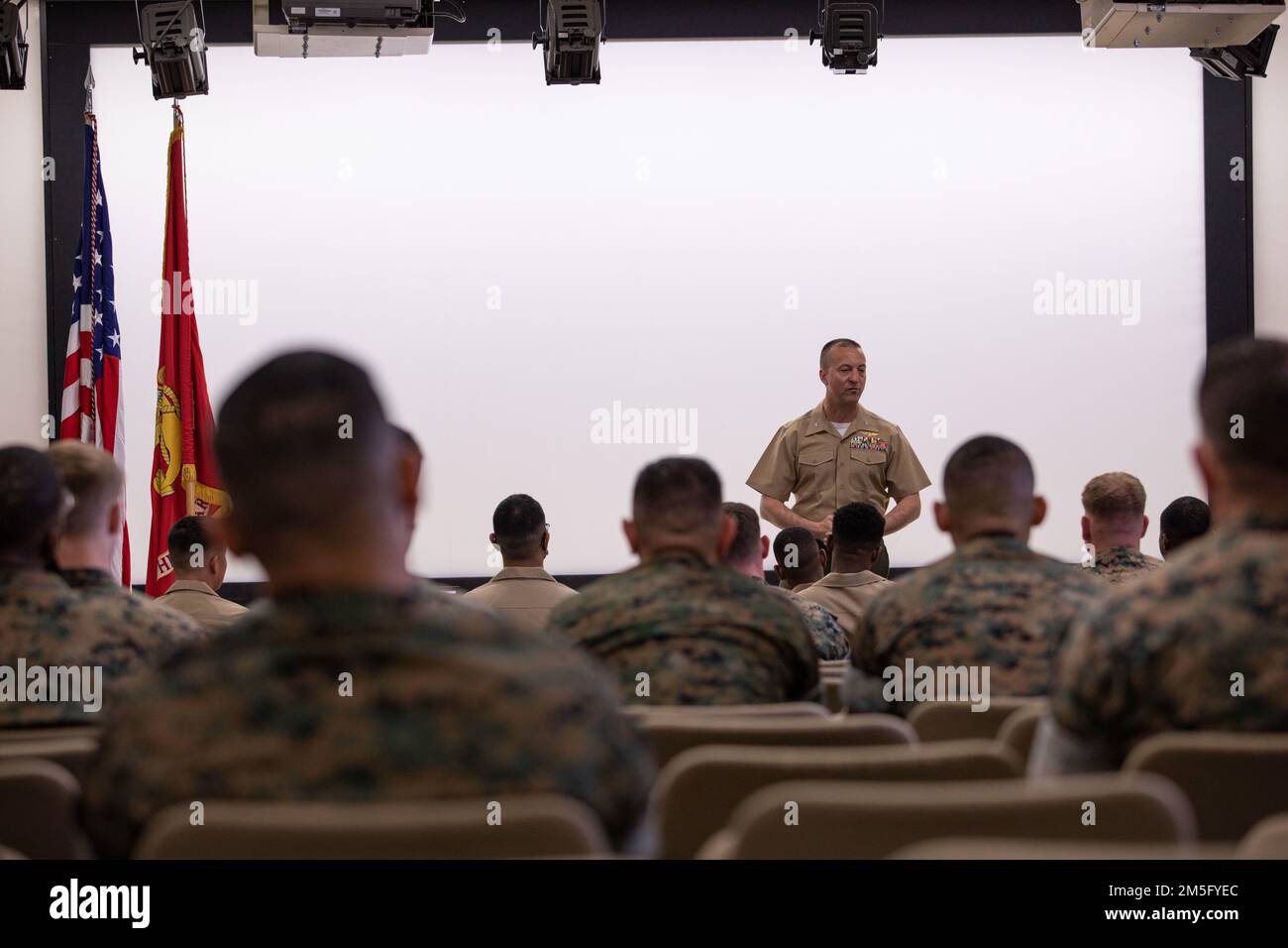 U.S. Marine Corps Col. Lance Lewis, Commanding Officer of Marine Corps ...