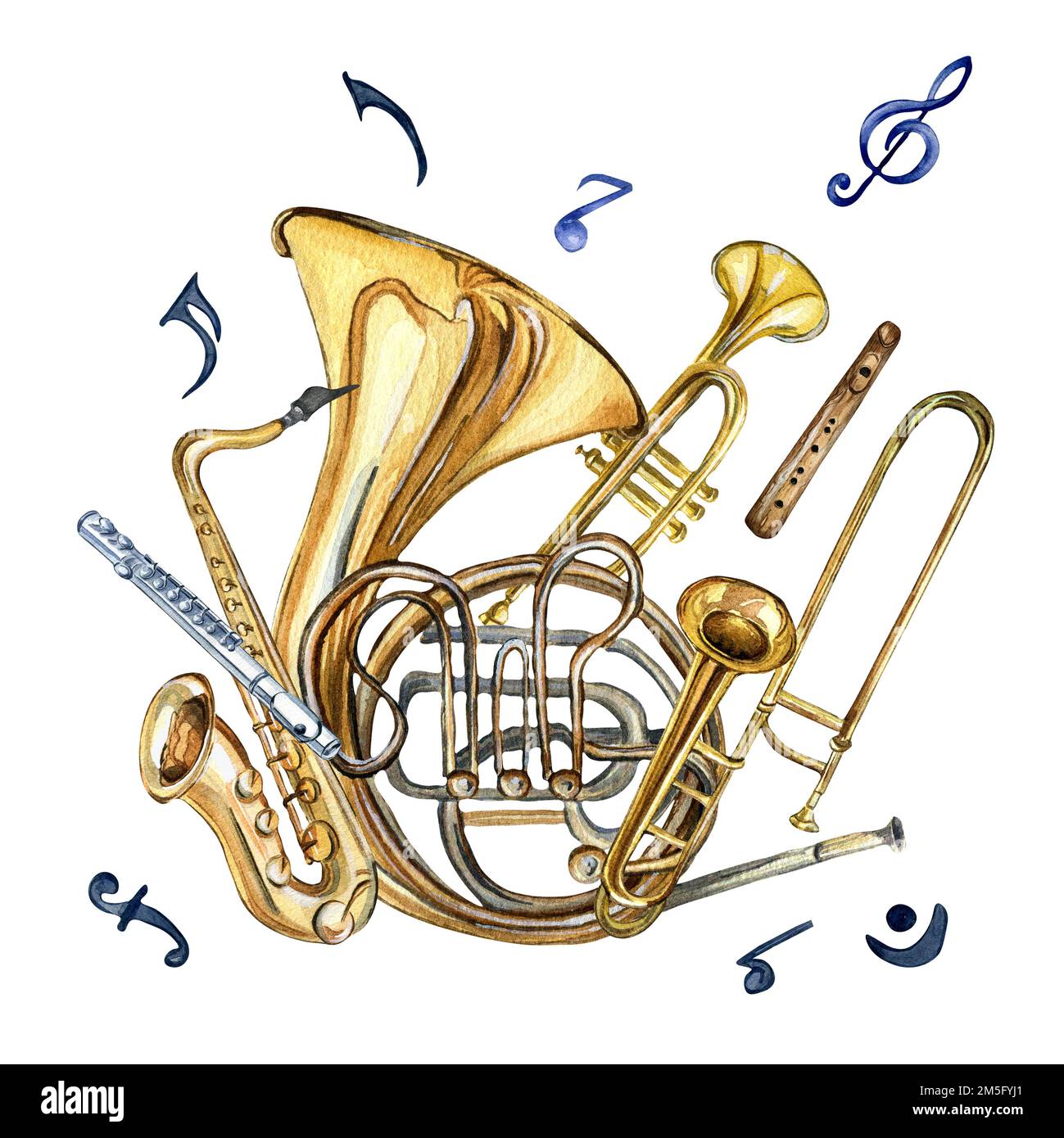 Brass Instruments Clipart