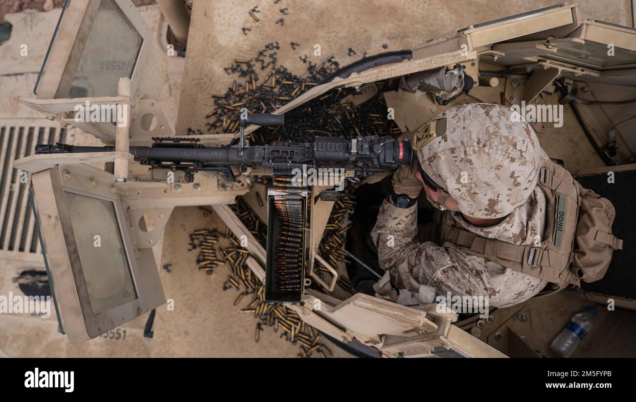 CAMP TITN, Jordan (March 15, 2022) - A U.S. Marine assigned to Combined ...
