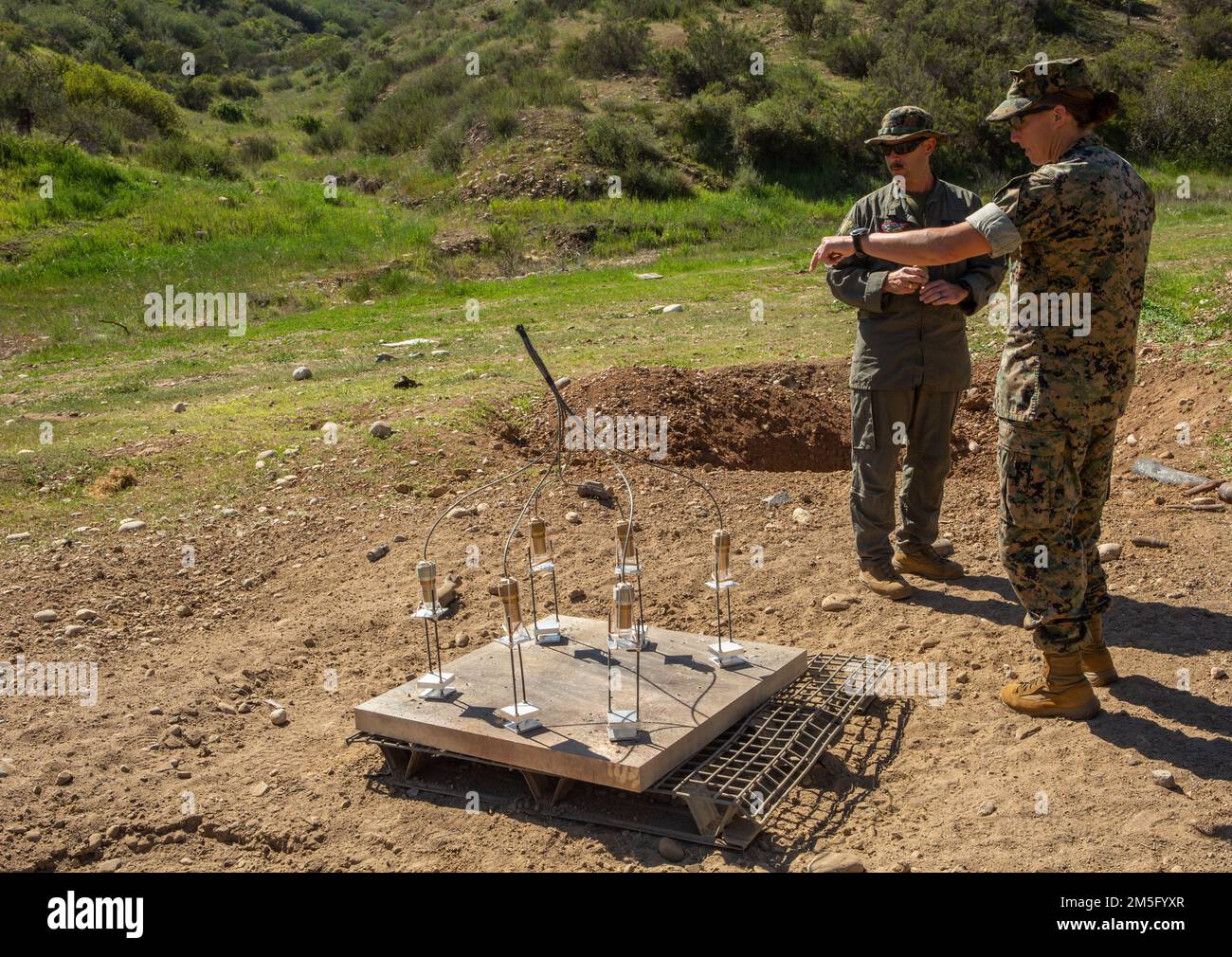 U.S. Marine Corps Chief Warrant Officer Peter A. Scarlett, an explosive ...