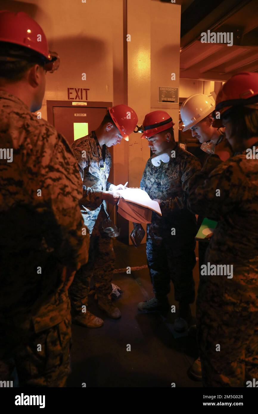 U.S Marines with 3rd Marine Logistics Group locate specific tactical ...