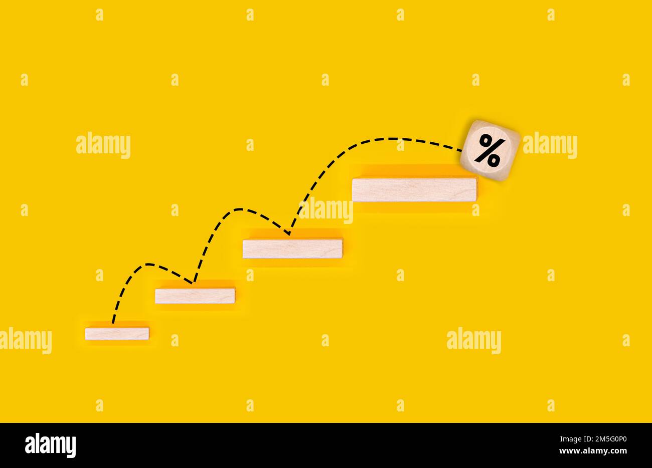 Expressing that interest rates are at their peak Stock Photo - Alamy