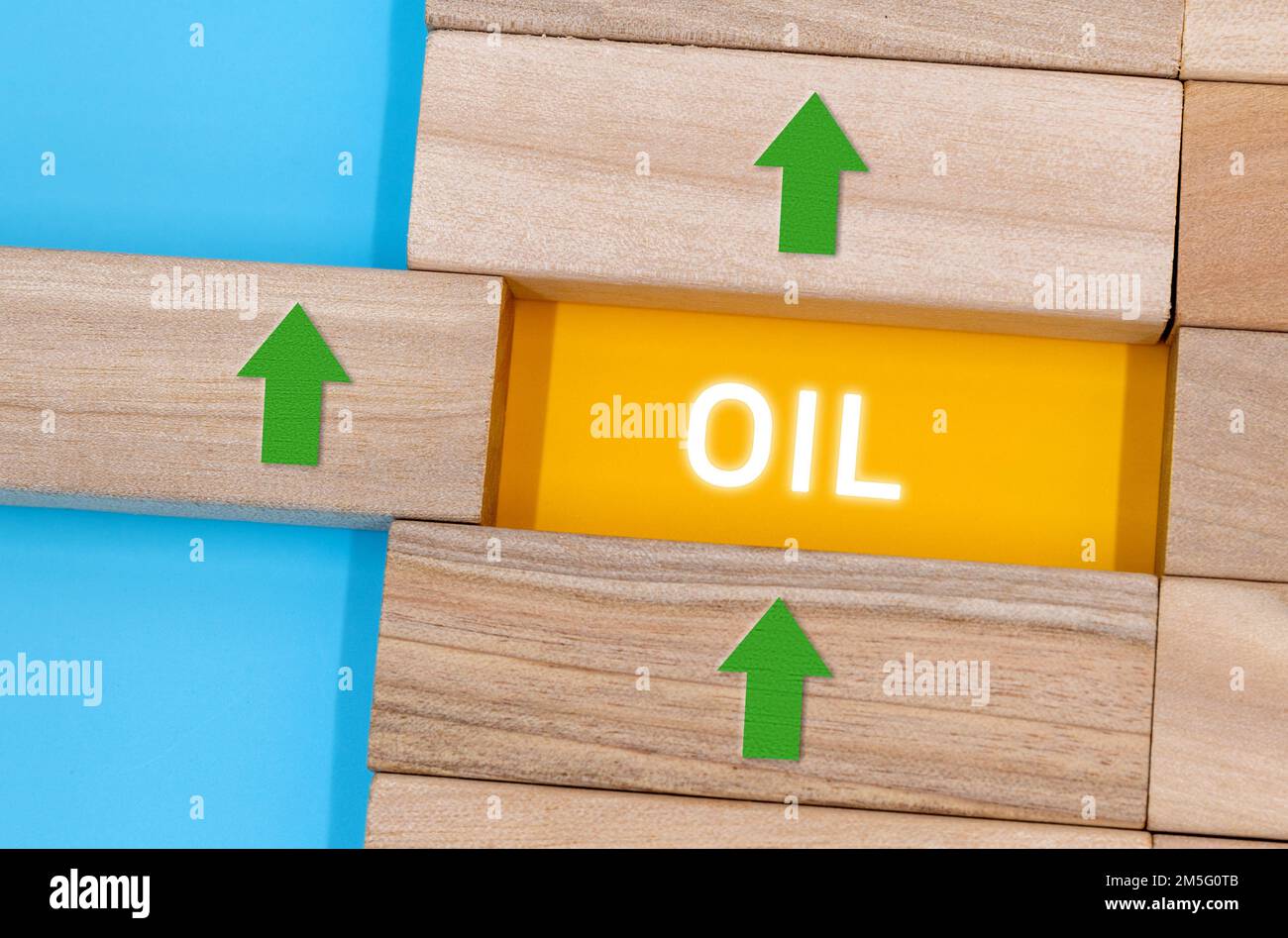 an expression of rising and falling oil prices Stock Photo - Alamy