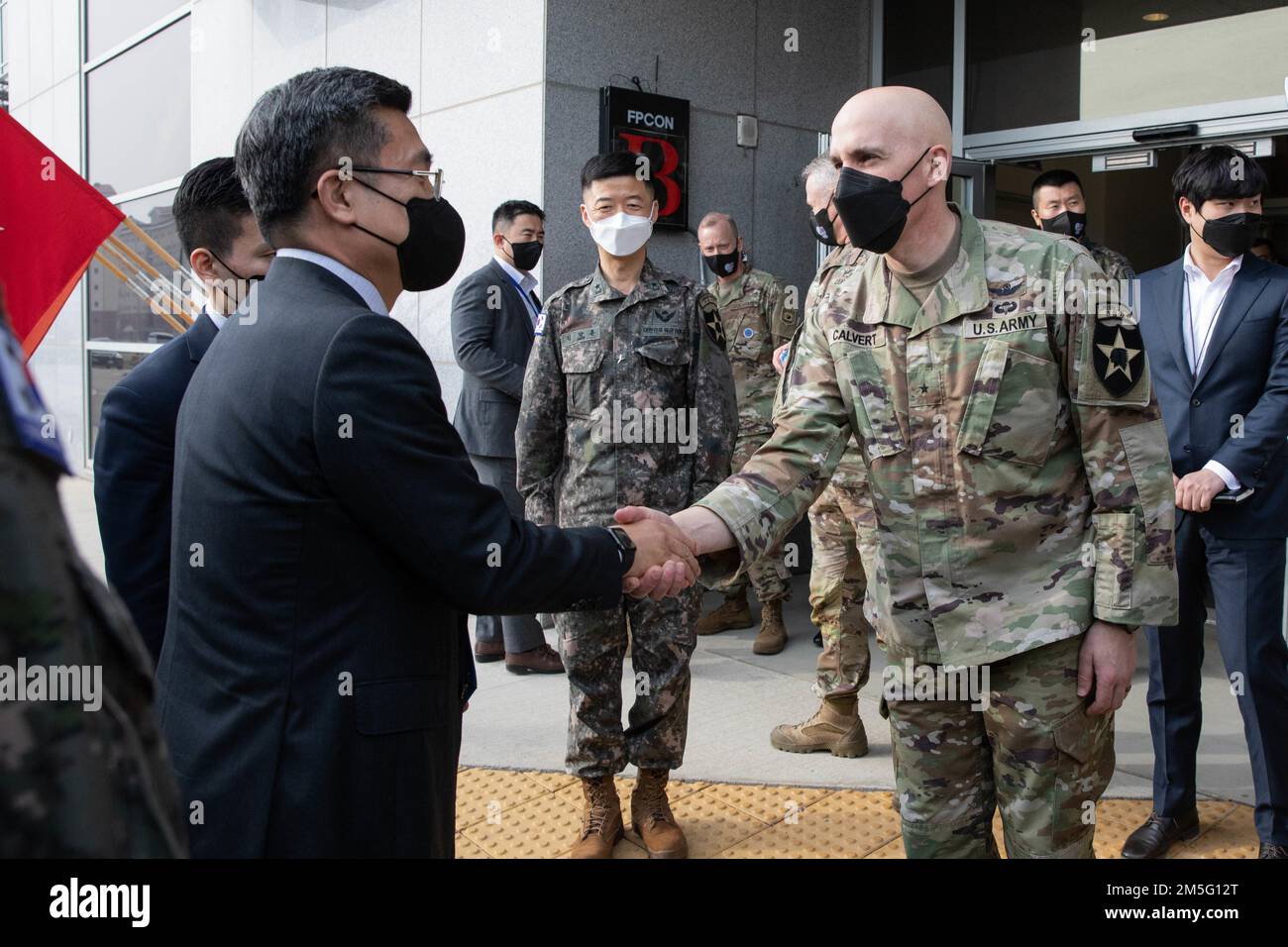 Suh, Wook, the head of the Ministry of Defense for the Republic of ...