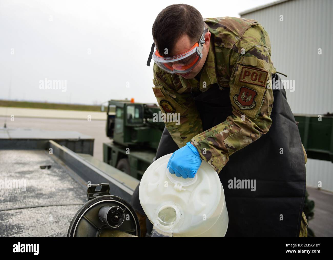 Staff Sgt. Kyle King, 31st Logistics Readiness Squadron fuels servicing ...