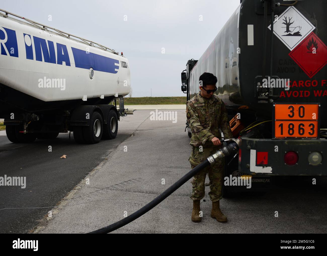 Senior Airman Jessie Torres, 31st Logistics Readiness Squadron fuels ...