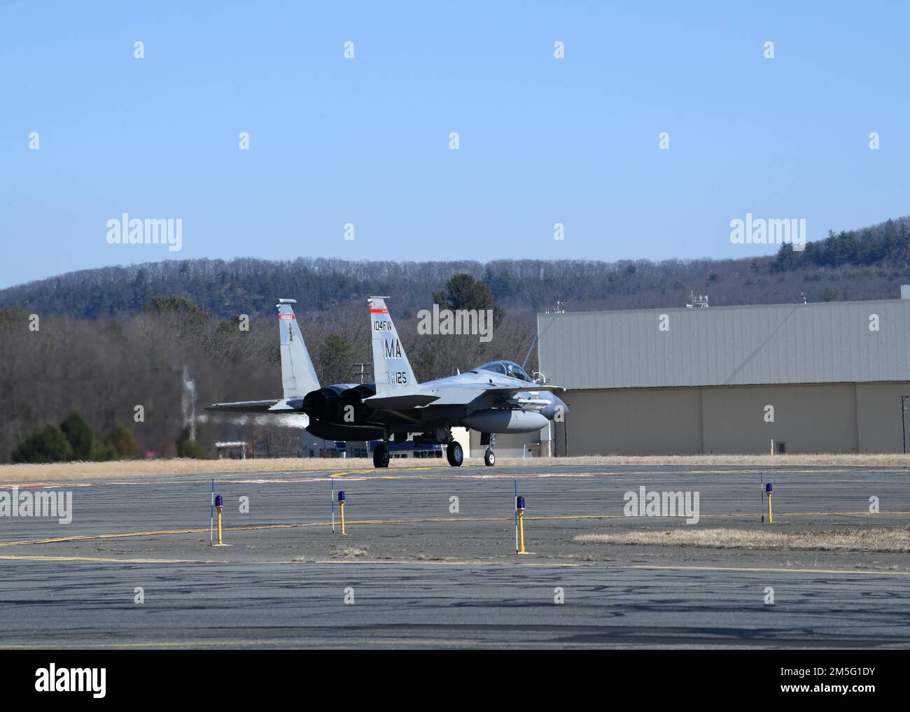 U.S. Air Force F-15Cs from the Massachusetts Air National Guard's 104th ...