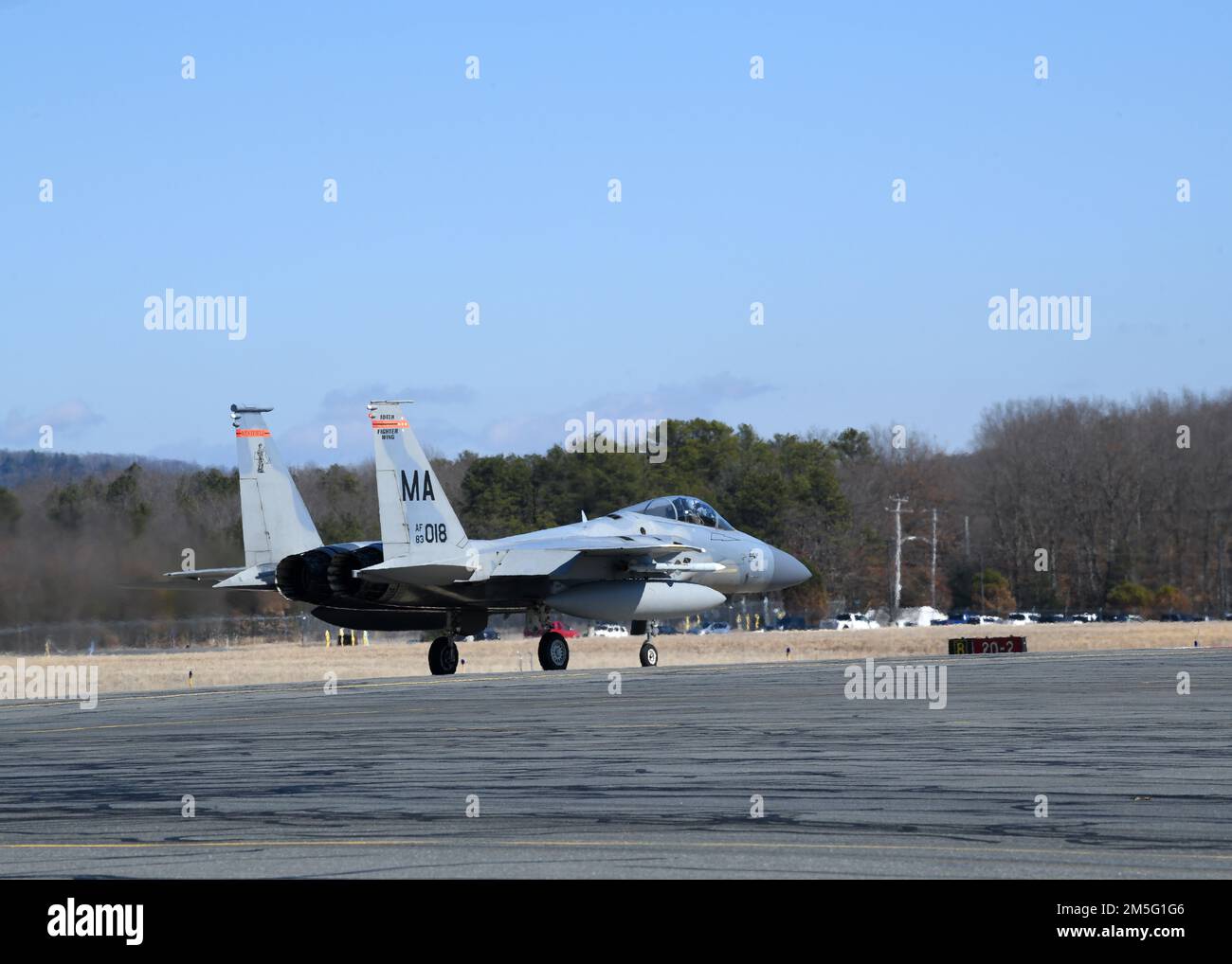 U.S. Air Force F-15Cs from the Massachusetts Air National Guard's 104th ...