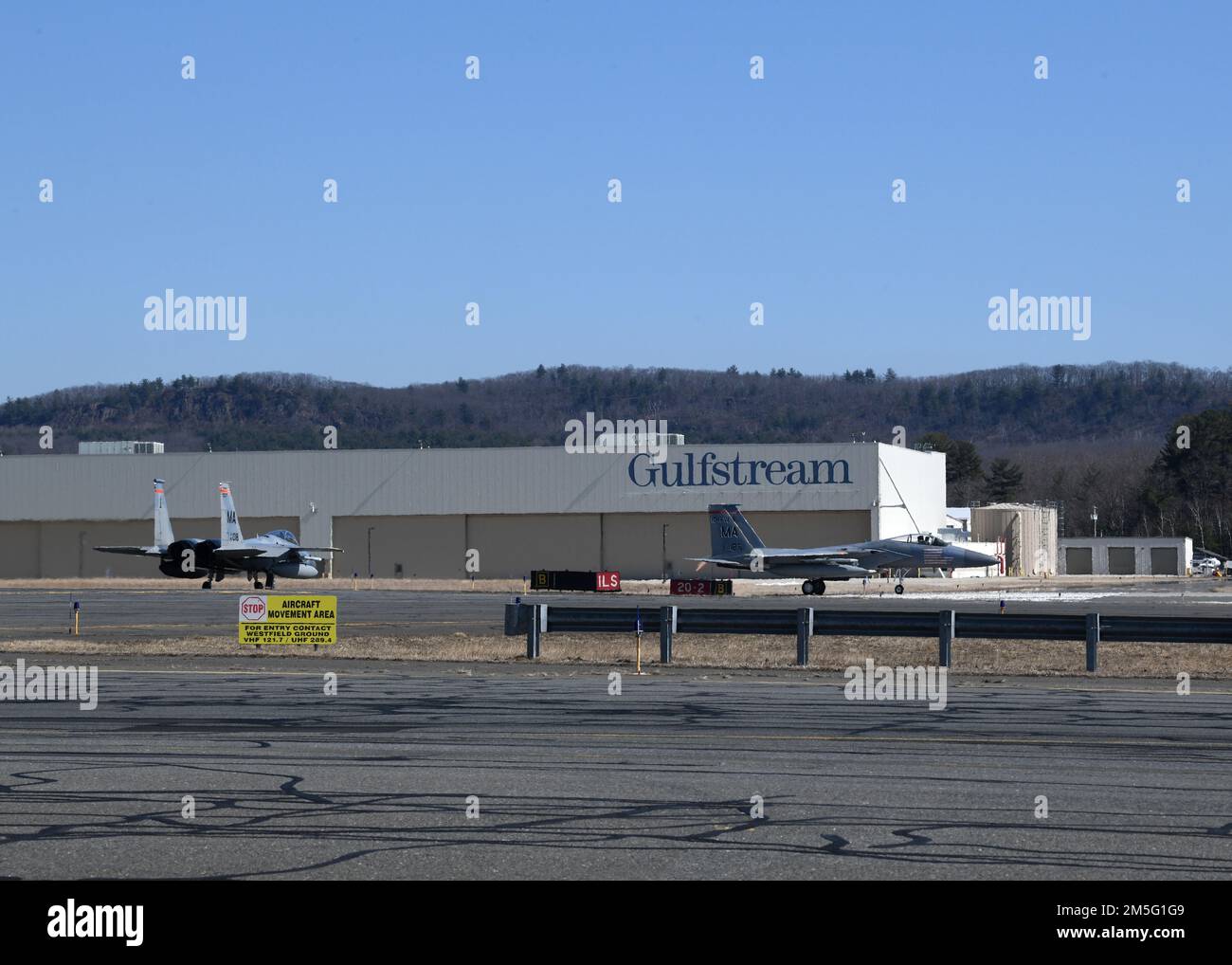 U.S. Air Force F-15Cs from the Massachusetts Air National Guard's 104th ...