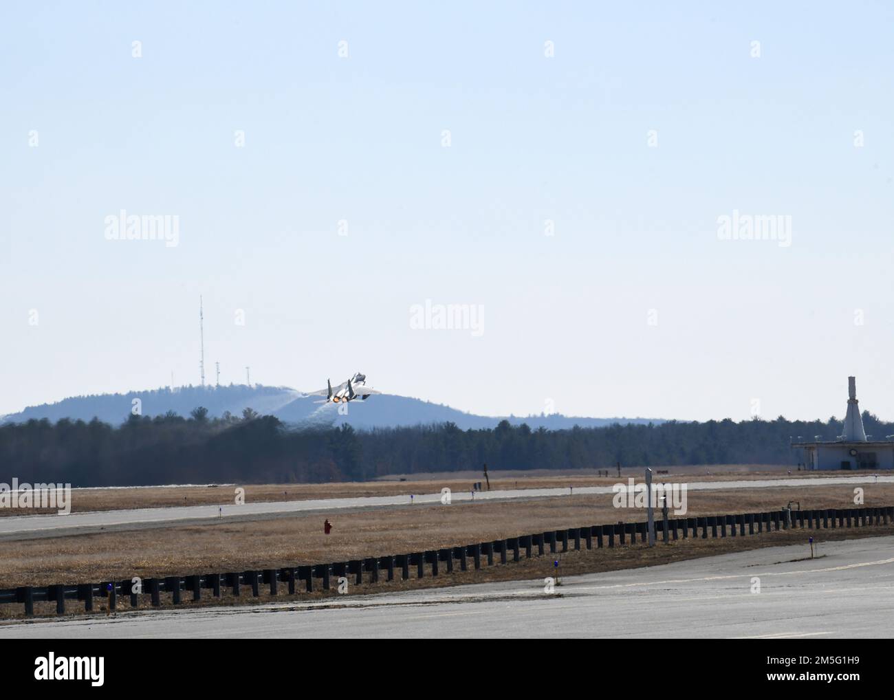 U.S. Air Force F-15Cs from the Massachusetts Air National Guard's 104th ...
