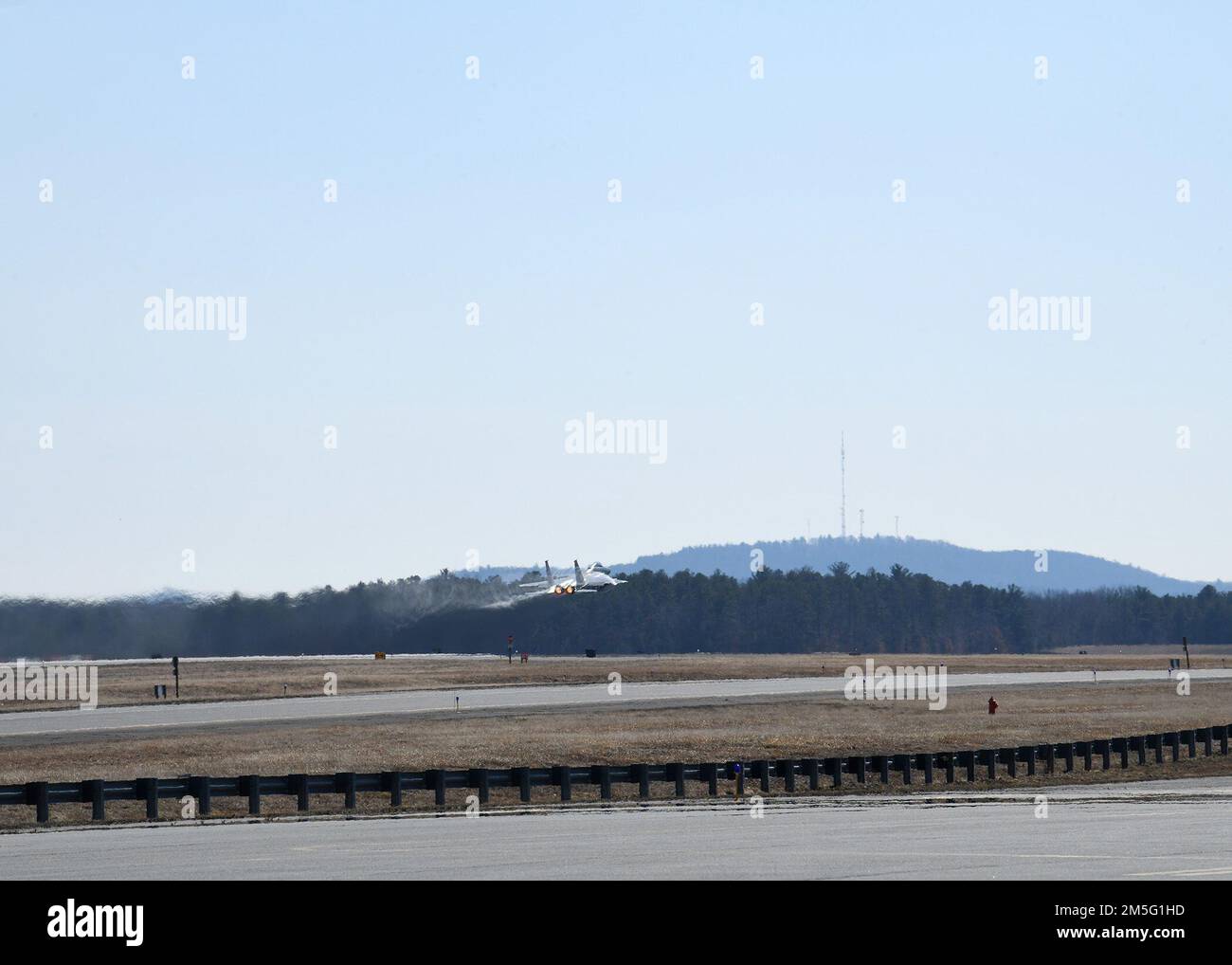U.S. Air Force F-15Cs from the Massachusetts Air National Guard's 104th ...