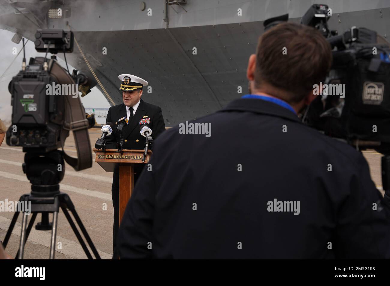 NORFOLK, Va. (March 16, 2022) - Capt. Thomas Foster, commanding officer ...