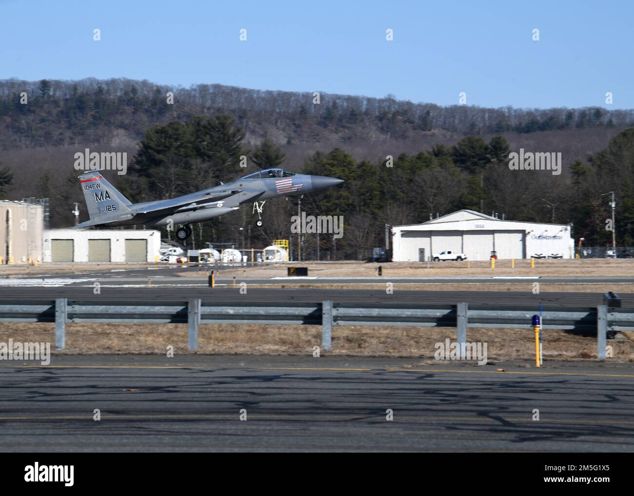 U.S. Air Force F-15Cs from the Massachusetts Air National Guard's 104th ...