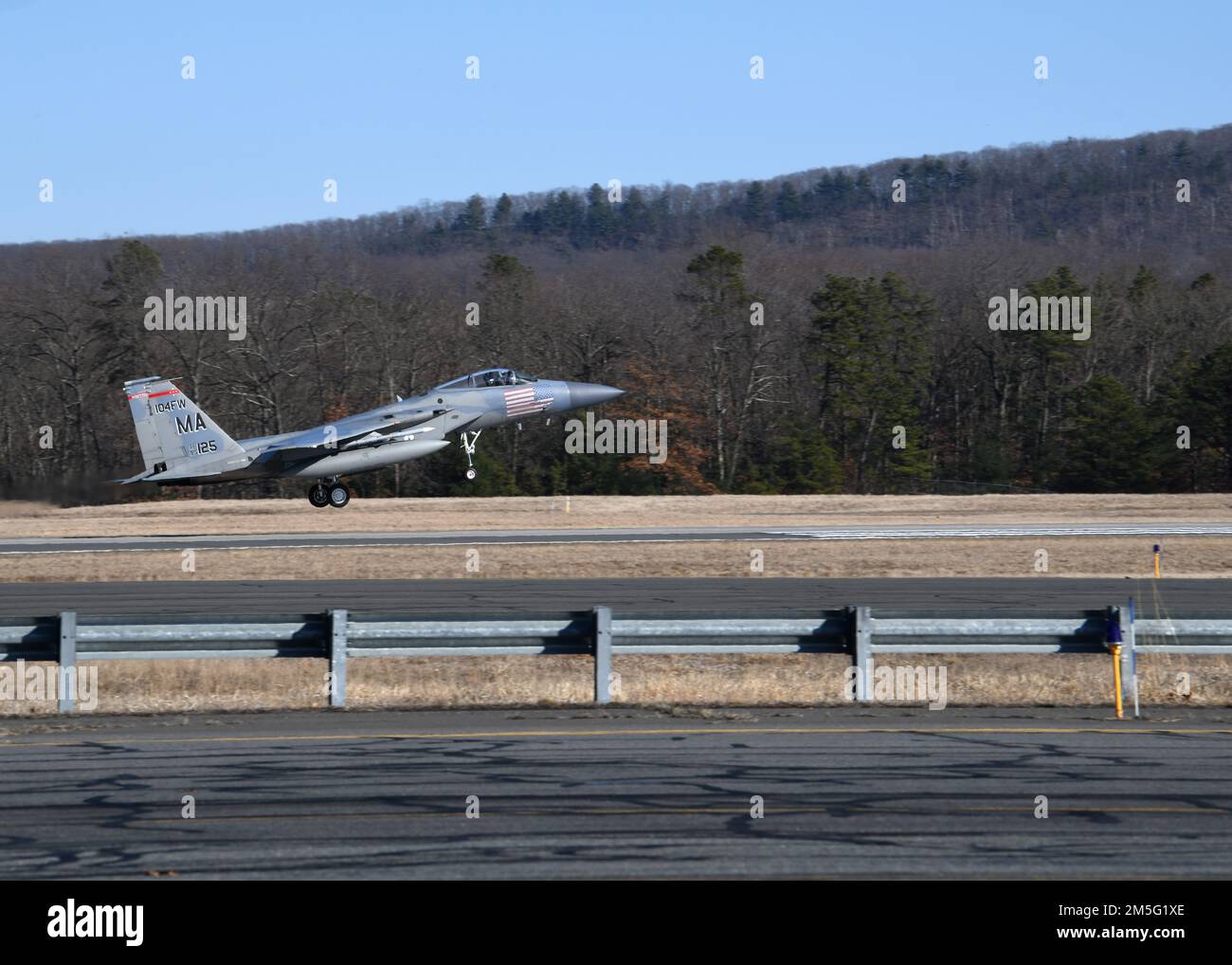 U.S. Air Force F-15Cs from the Massachusetts Air National Guard's 104th ...