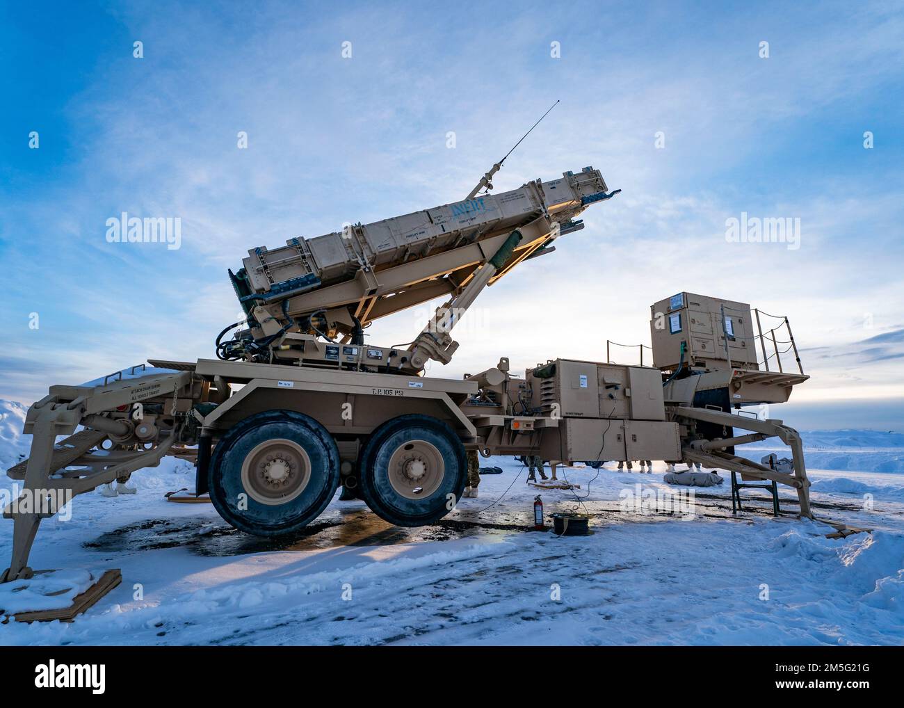 A Patriot M903 launcher station, attached to 5th Battalion, 52nd Air ...