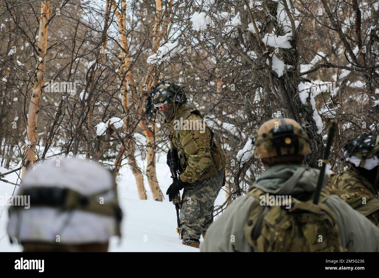 Paratroopers from Comanche Company, 1st Battalion, 501st Parachute ...