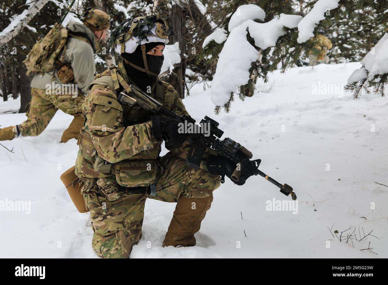 Paratroopers from Comanche Company, 1st Battalion, 501st Parachute ...