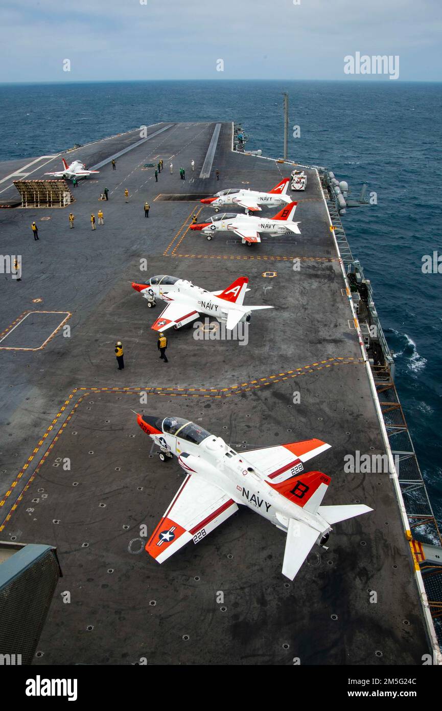 220316-N-DU622-1004 PACIFIC OCEAN (Mar. 16) T-45C Goshawks from the ...