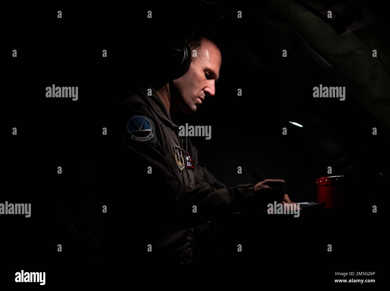 U.S. Air Force Lt. Col. Jason Park, a pilot with 128th Air Refueling ...