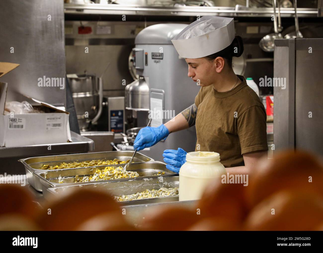 ATLANTIC OCEAN (March 16, 2022) – Culinary Specialist 3rd Class ...