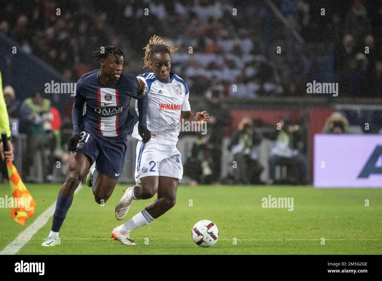 Bitshiabu El Chadaille during the French L1 football match between ...