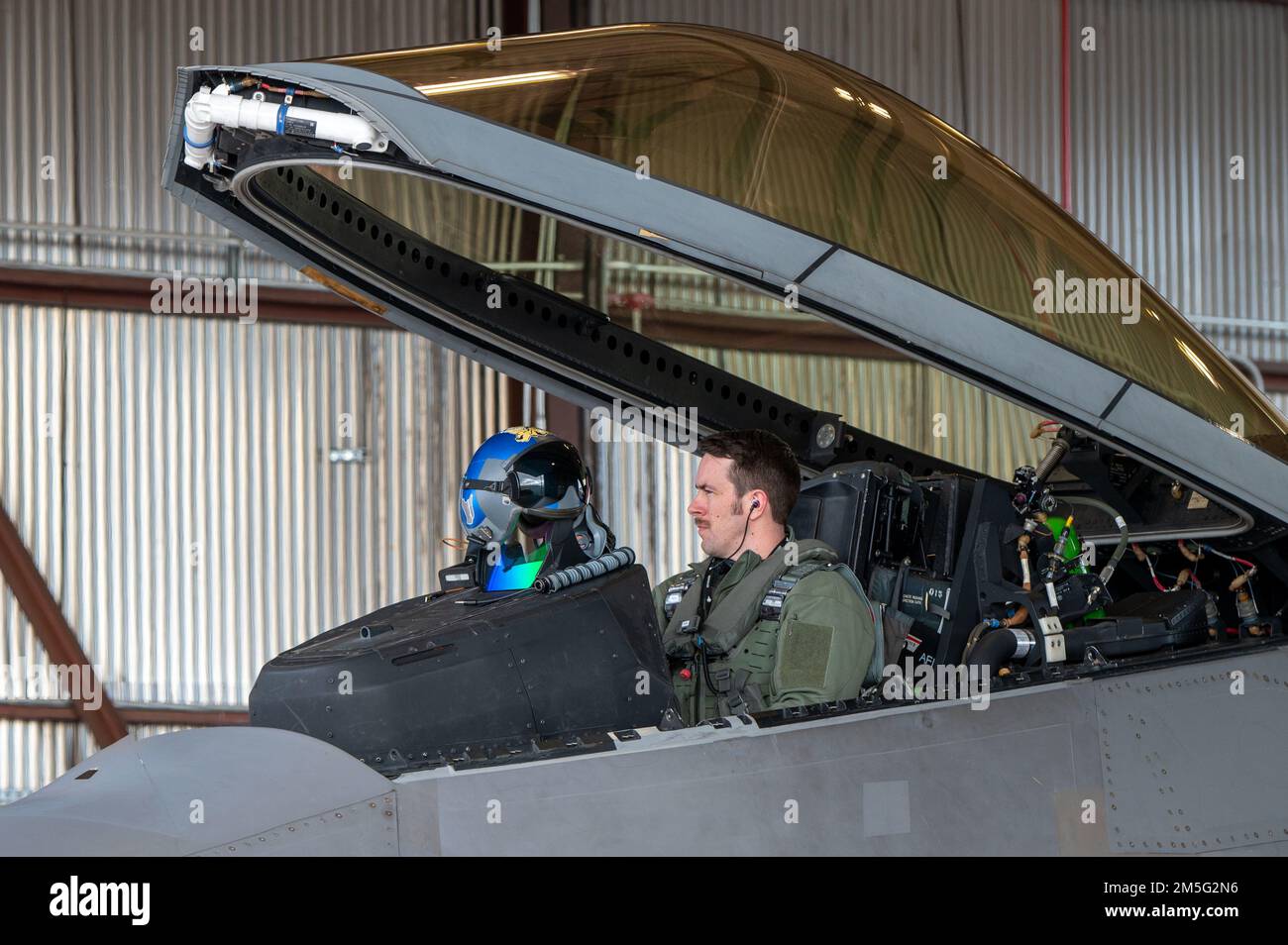 A U.S. Air Force fighter pilot, assigned to the 525th Fighter Squadron ...
