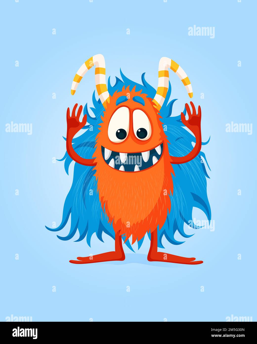 Furry red monster hi-res stock photography and images - Alamy