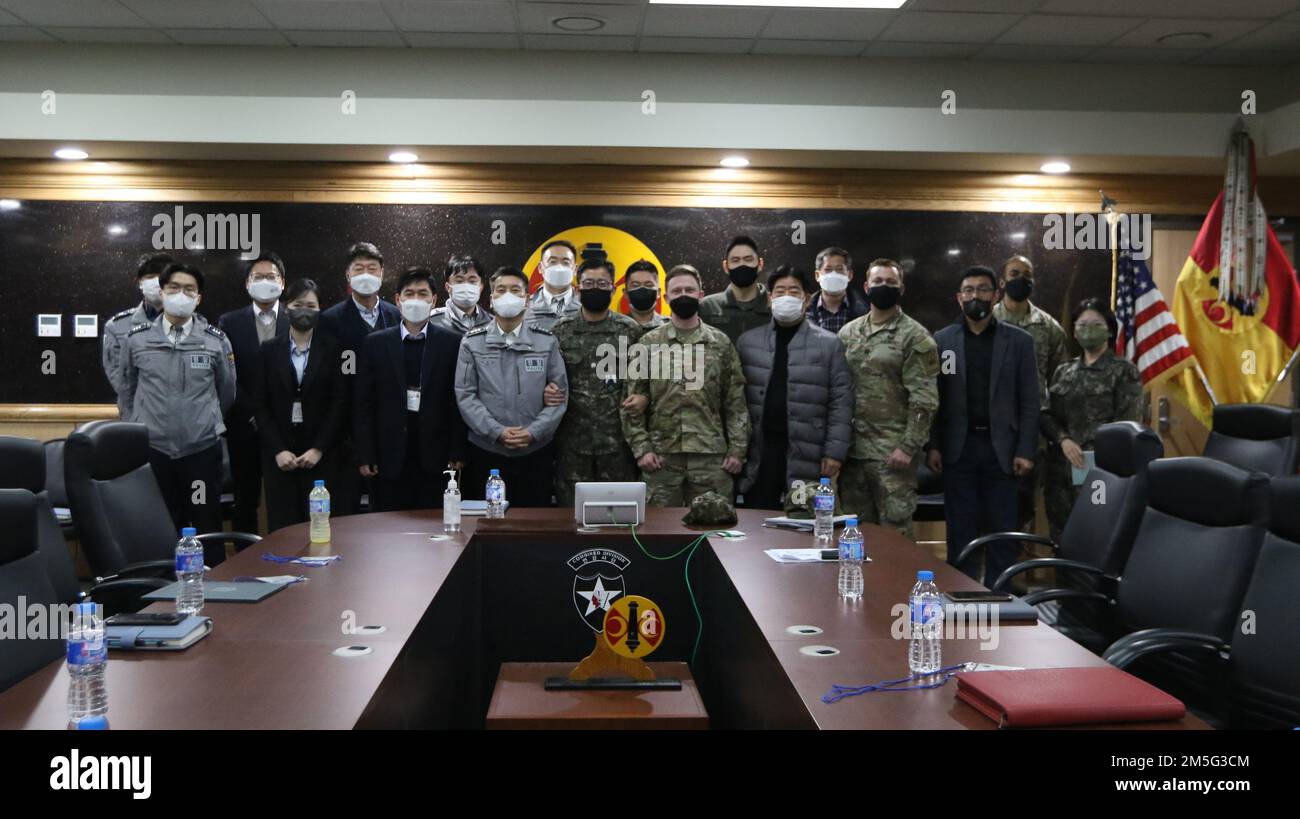 Attendees from the KNP, 8th Army, 2ID, and 210th FAB pose for a group ...