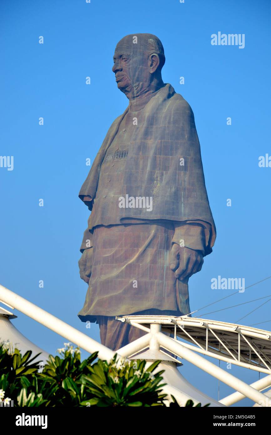 Partial view of Statue Of Unity, colossal statue of Vallabhbhai Patel ...