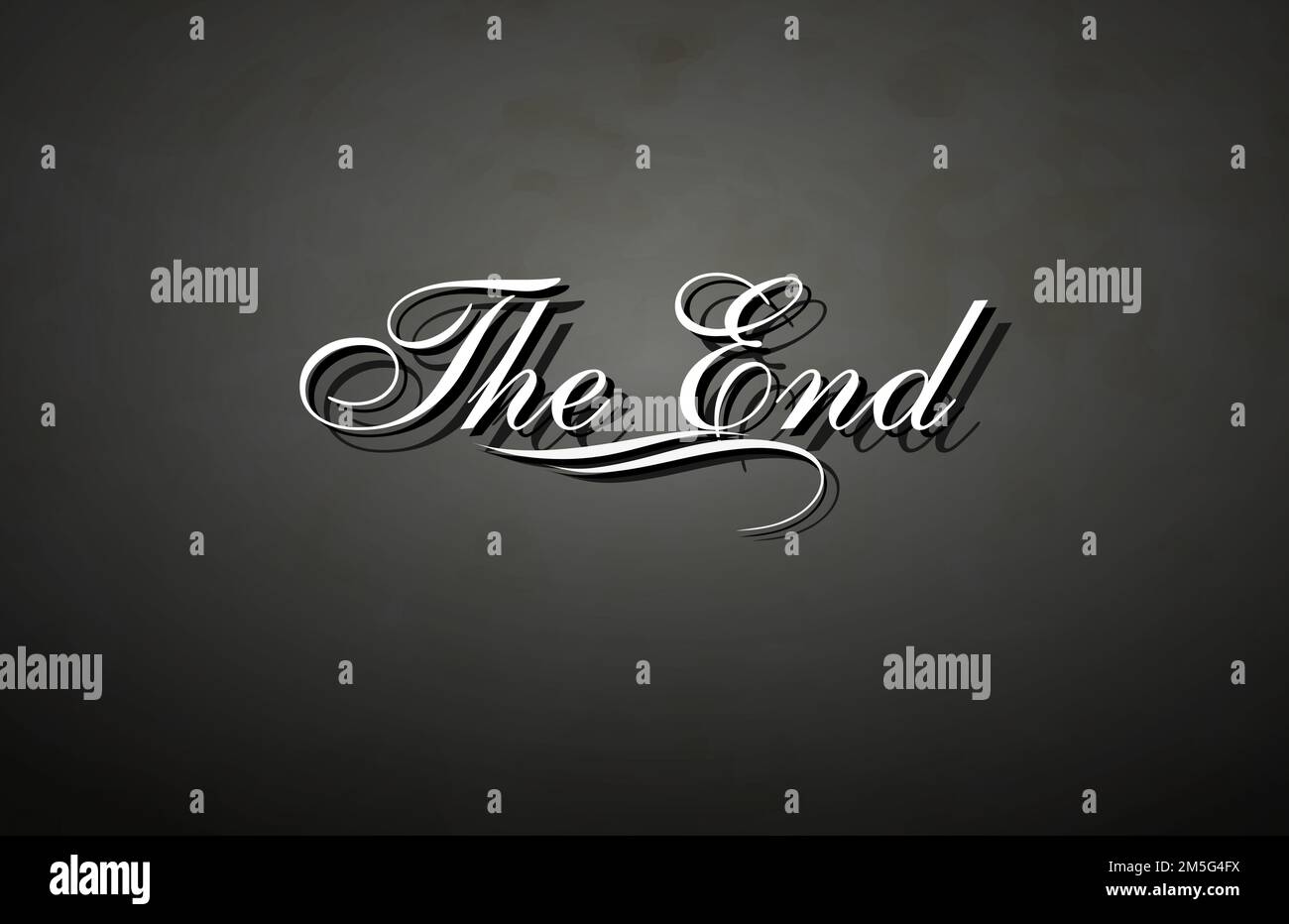 Movie ending vector screen Stock Vector Image & Art - Alamy