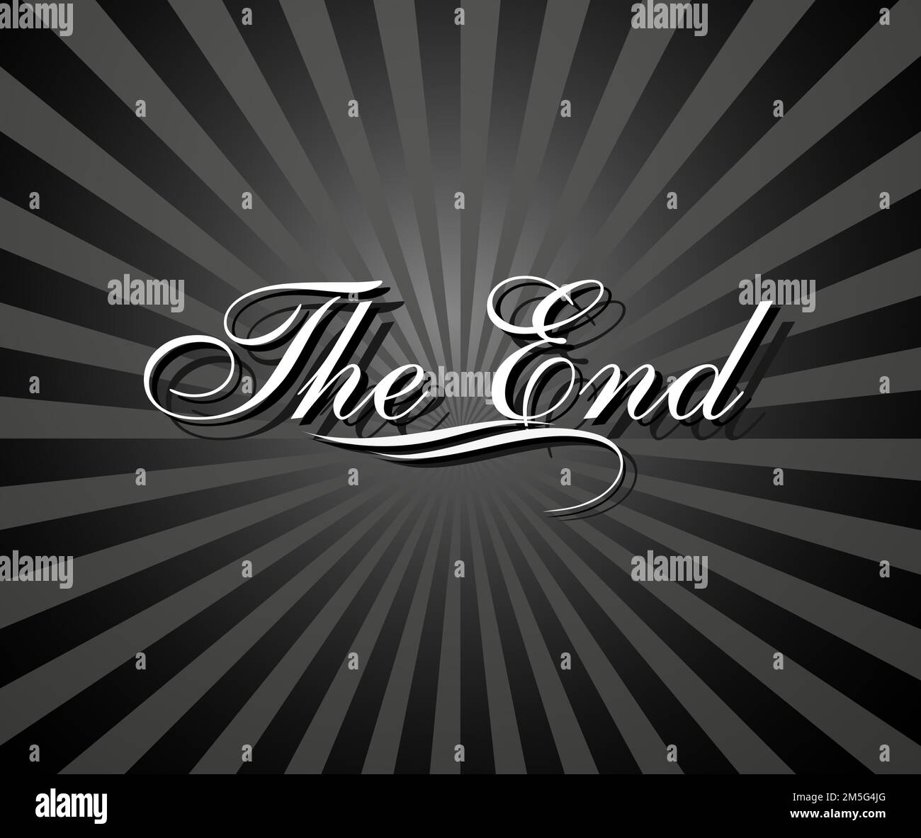 Movie ending vector screen Stock Vector Image & Art - Alamy