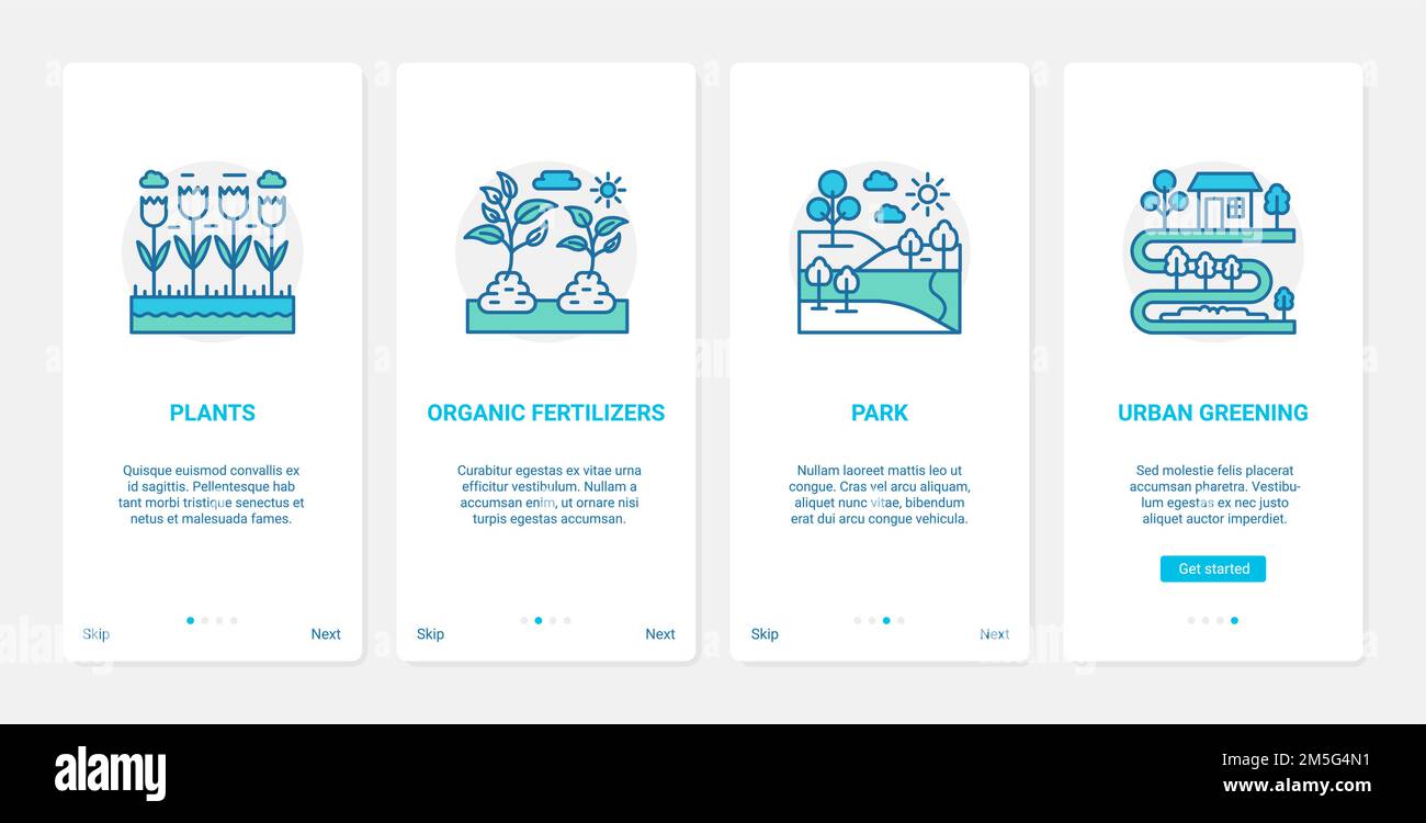 Urban Ecosystem Ecological Technology Vector Illustration Ux Ui Onboarding Mobile App Page