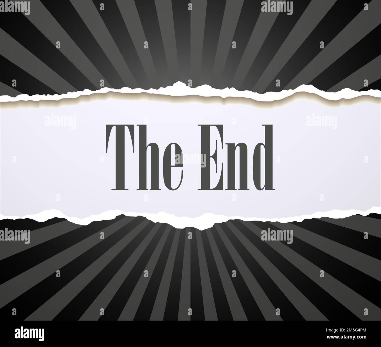 Movie ending vector screen Stock Vector Image & Art - Alamy