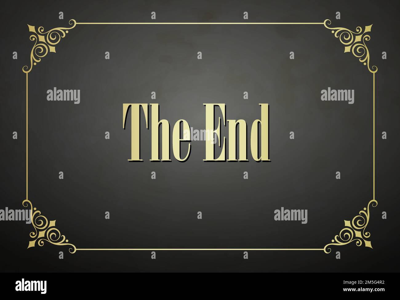 Movie ending screen video frame Stock Vector Image & Art - Alamy