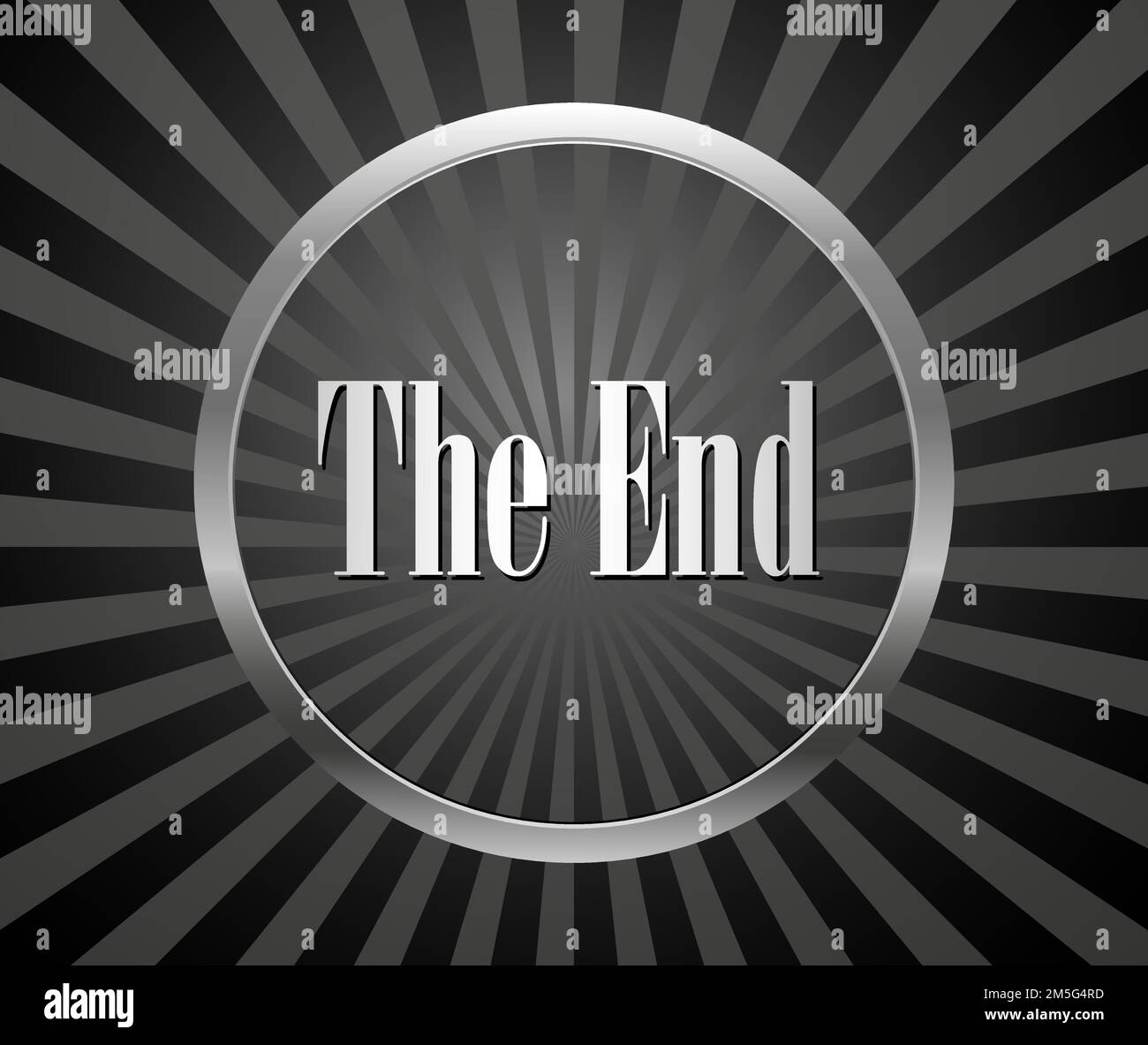 Movie ending vector screen Stock Vector Image & Art - Alamy
