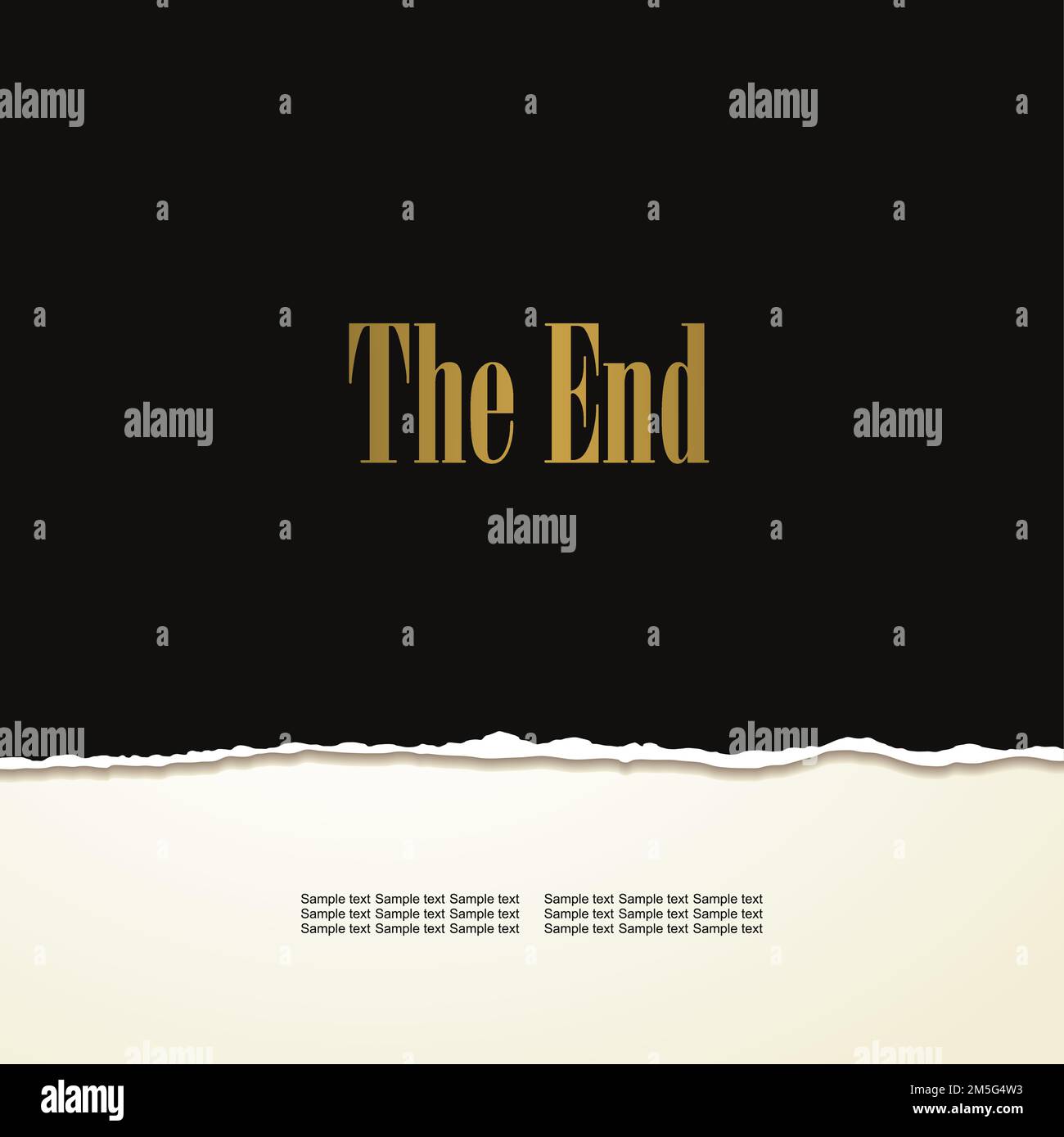 Movie ending vector screen Stock Vector Image & Art - Alamy