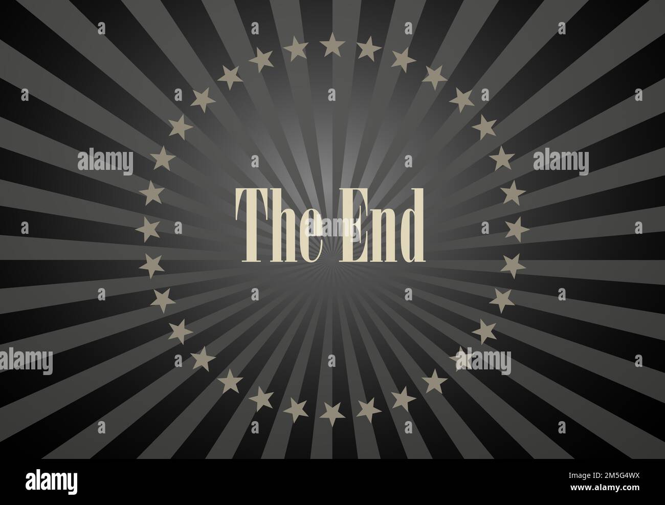 Movie ending vector screen Stock Vector Image & Art - Alamy