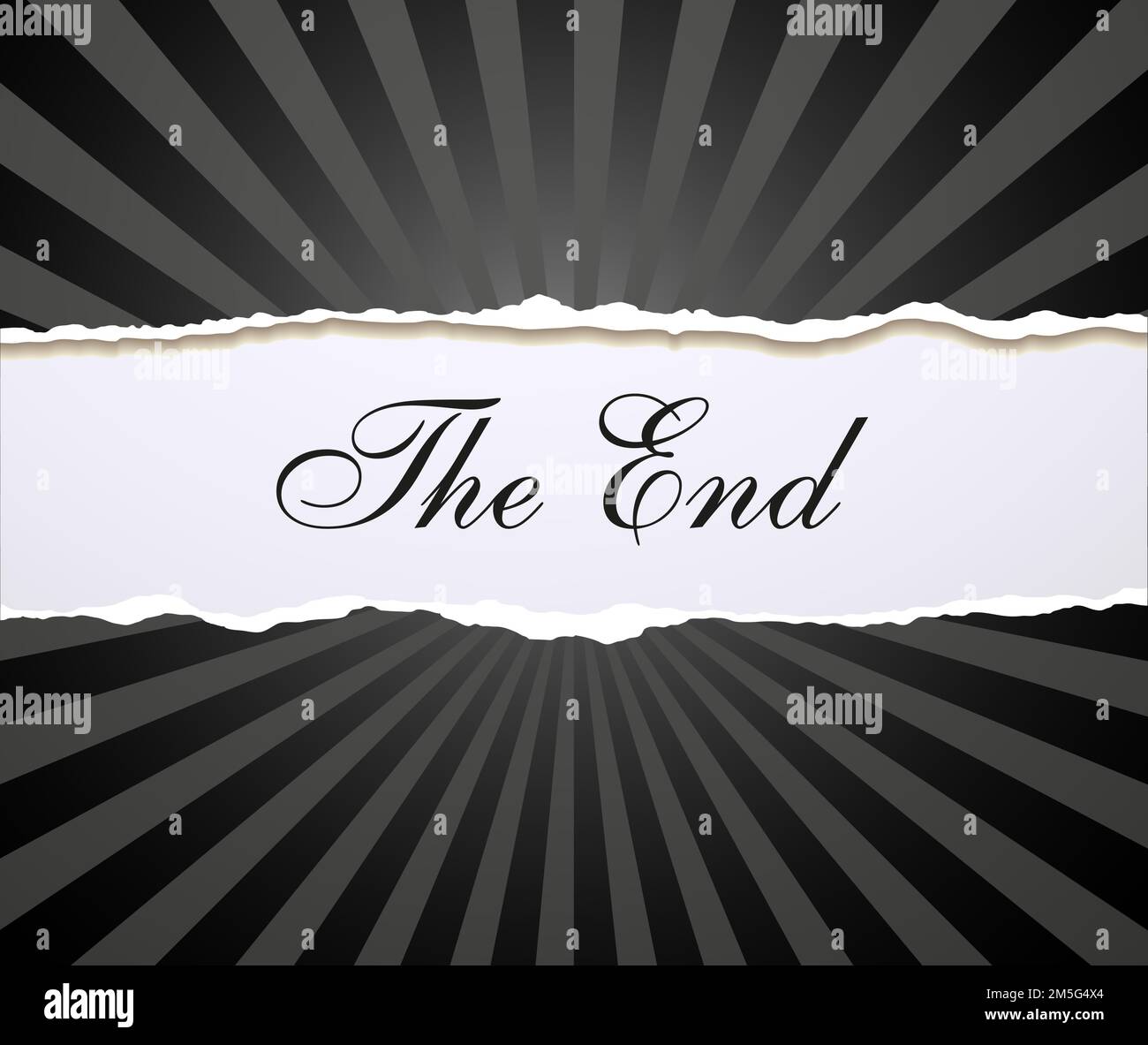 Movie ending vector screen Stock Vector Image & Art - Alamy