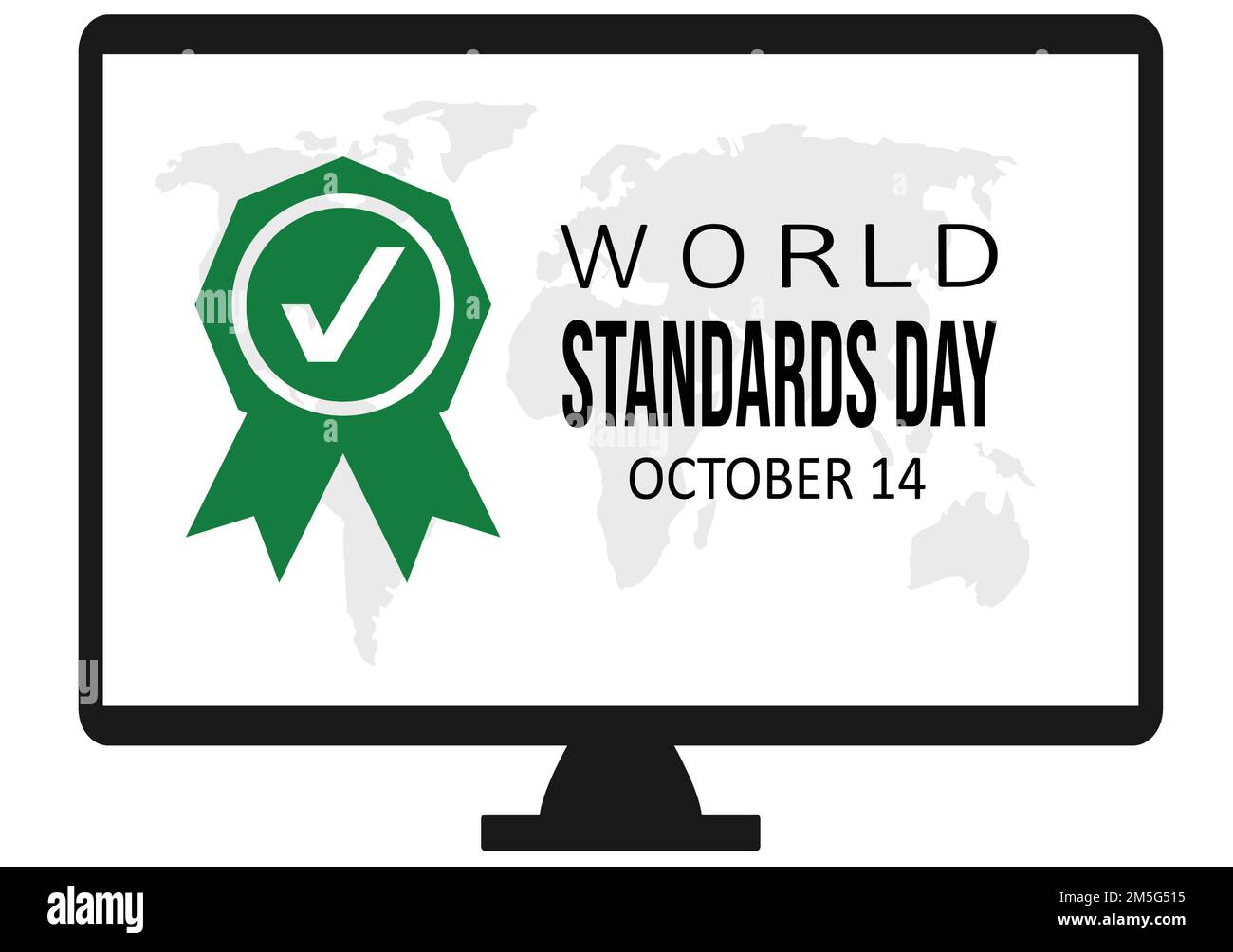 A vector of computer screen with text ' word standards day' Stock ...