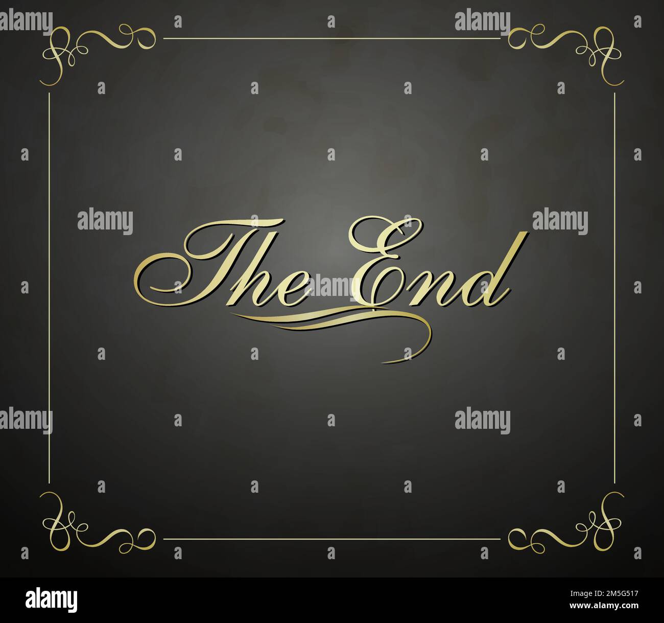 Movie ending vector screen Stock Vector Image & Art - Alamy
