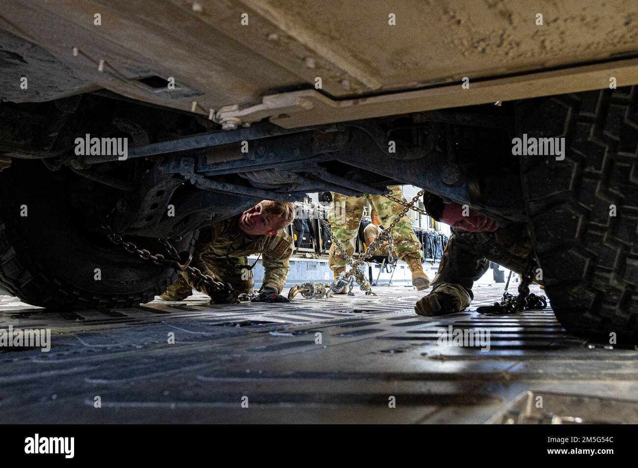U.S. Airmen assigned to the 386th Expeditionary Logistics Readiness ...