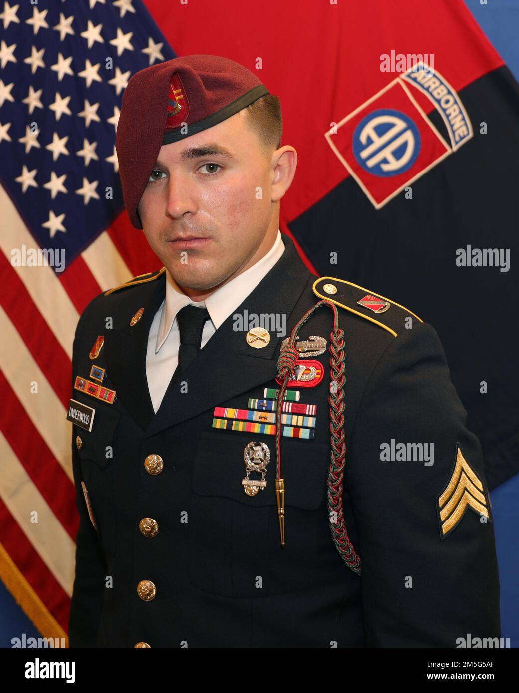 Sgt. Jacob Underwood, assigned to 2nd Brigade Combat Team, 82nd ...