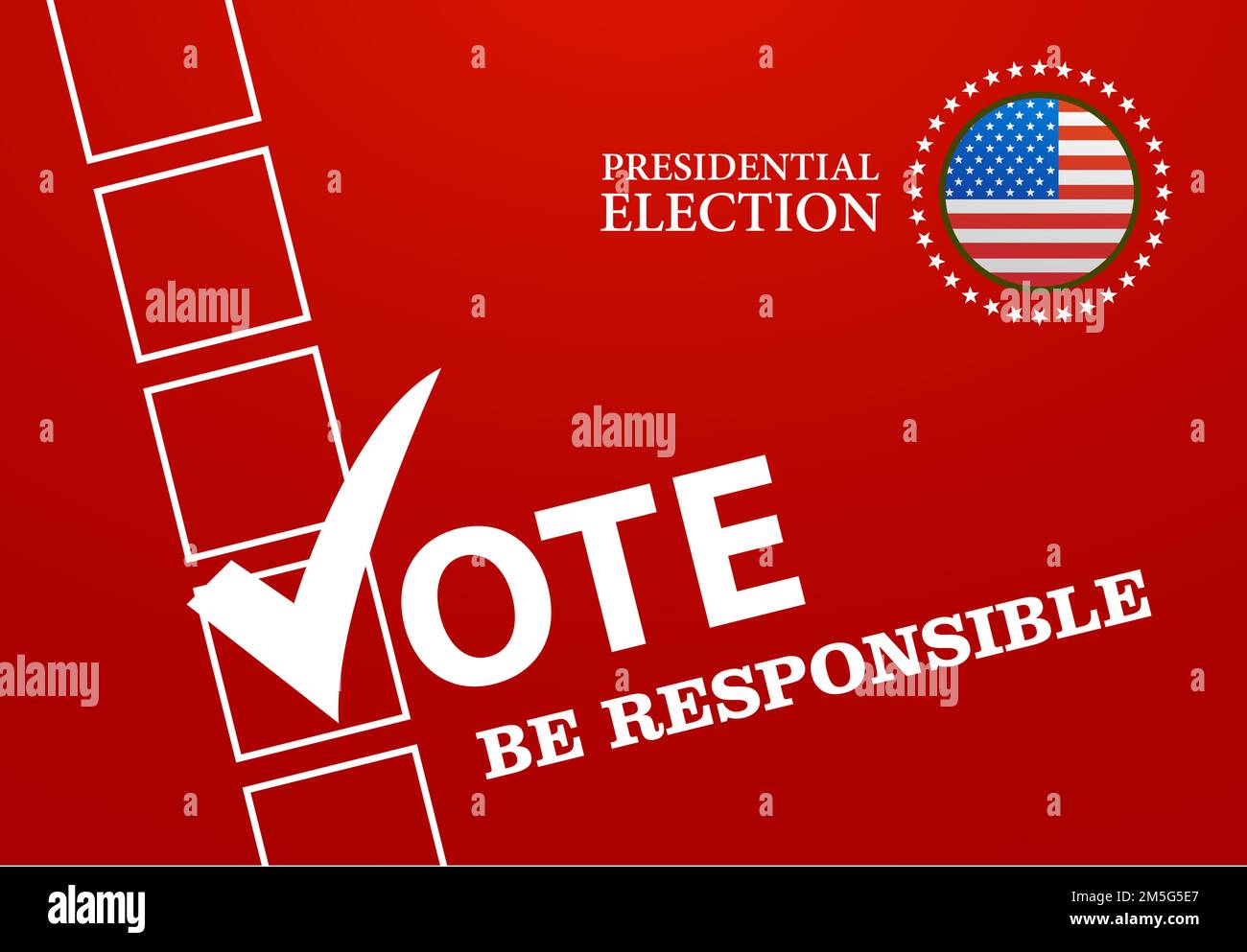 Voting Symbols vector design presidential election Stock Vector Image ...