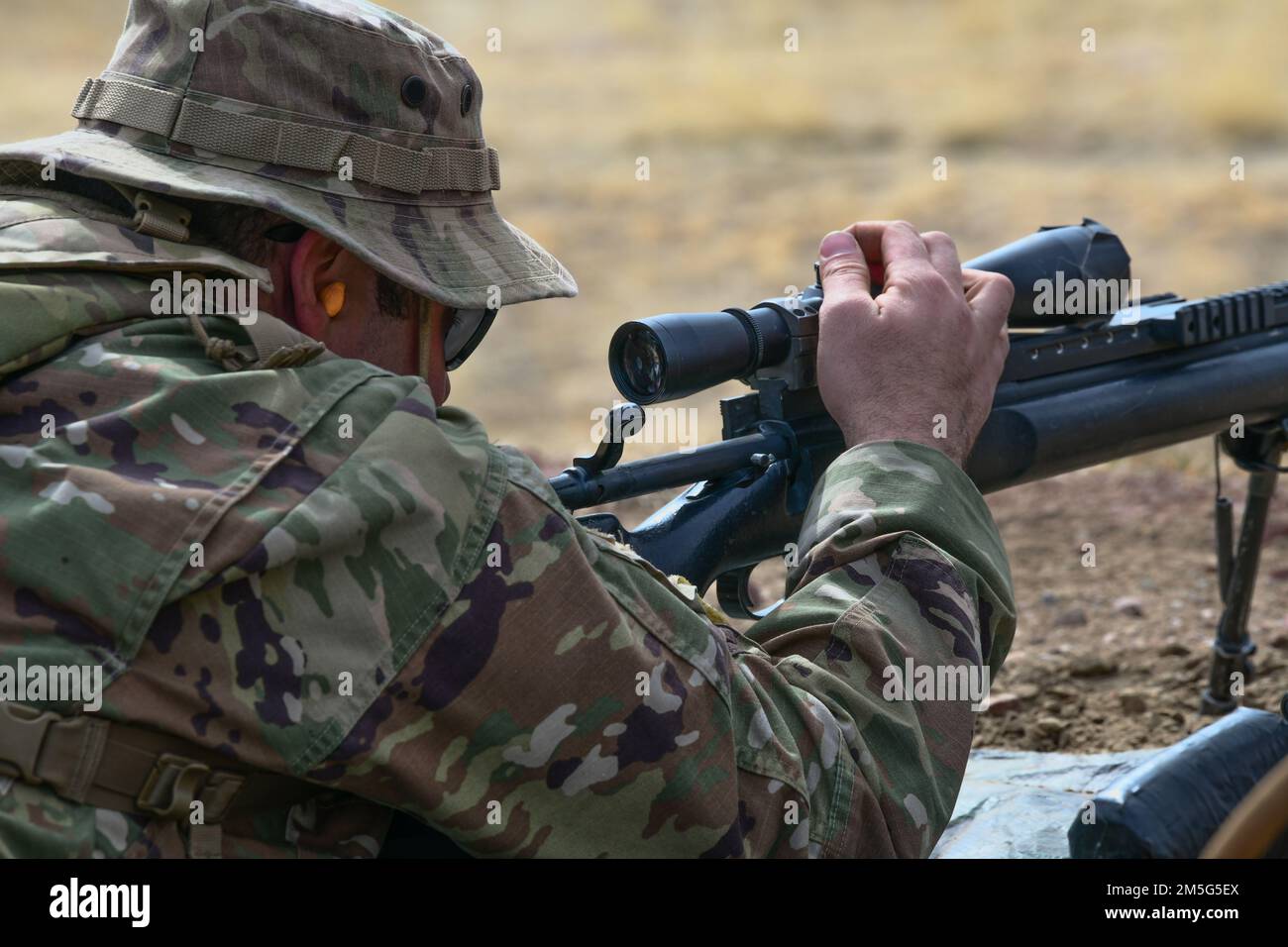 An Airman participating in the Nuclear Advanced Designated Marksman ...